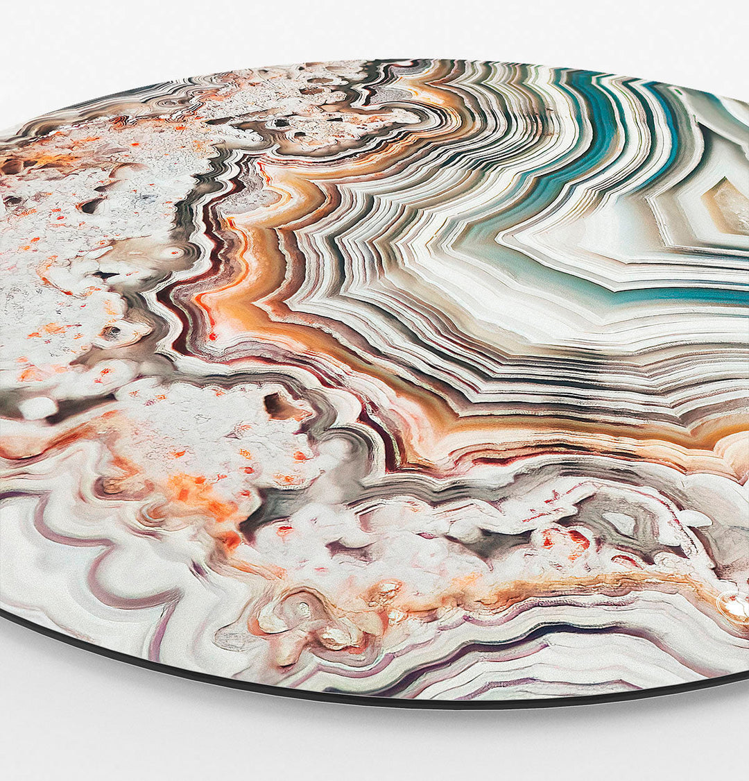 HIP ORGNL Lace Geode wandcirkel & wanddecoratie: schilderij van agaat ...